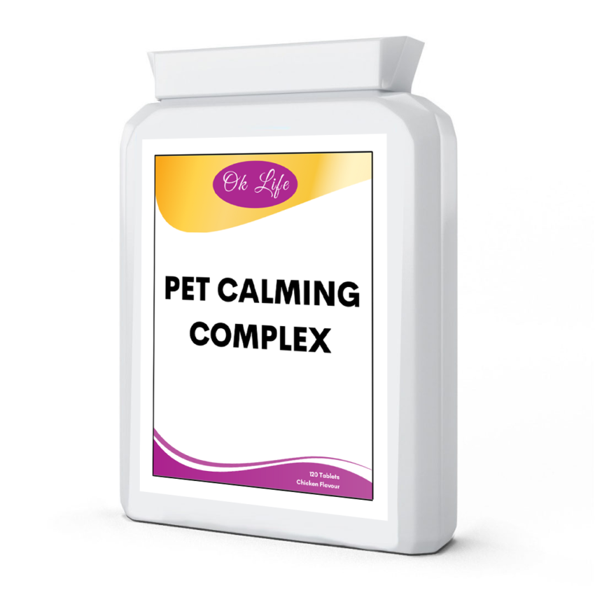 Pet Calming 120 Chicken Flavour Tablets - OkLife